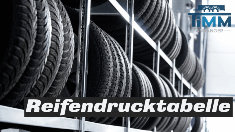 Reifendruck 750 Kg Anhänger